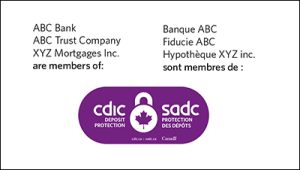 Brochures, signage and other requirements — CDIC